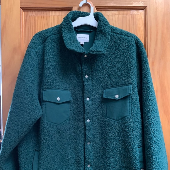 Goodfellow & Co | Jackets & Coats | Mens British Racing Green Sherpa ...